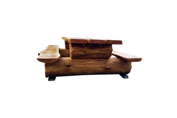 Full Log Picnic Table - Log Furniture How To
