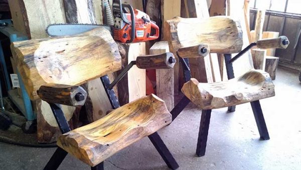 How-to Make Log Furniture with a Chainsaw - Log Furniture How To