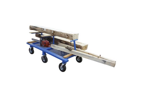 Log Dolly with Carving Rack - Log Furniture How To